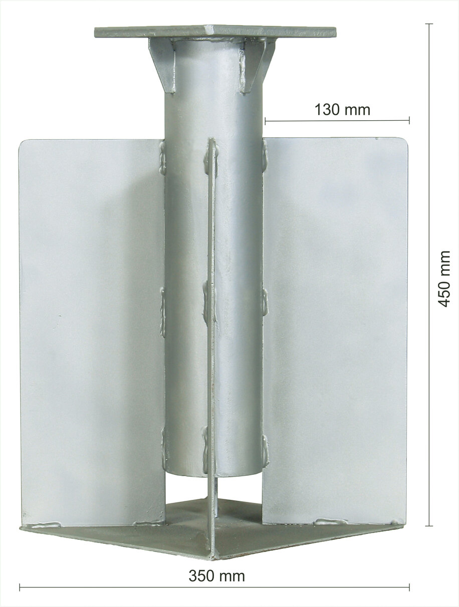 Universal-Bodenanker silber